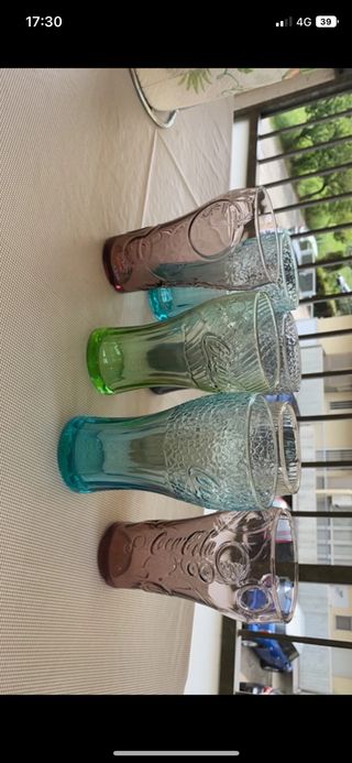 set 7 bicchieri cocacola