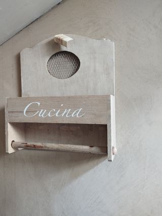 Porta rotolo da cucina shabby
