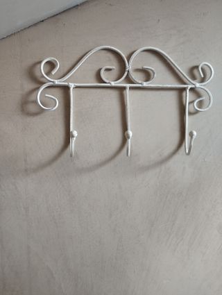 Appendiabiti in ferro battuto shabby