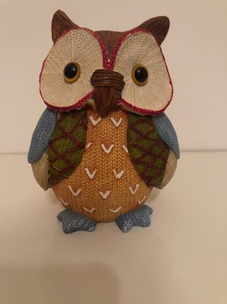 gufo effetto tessuto