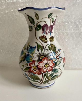 Vaso ceramica dipinta Bassano vintage