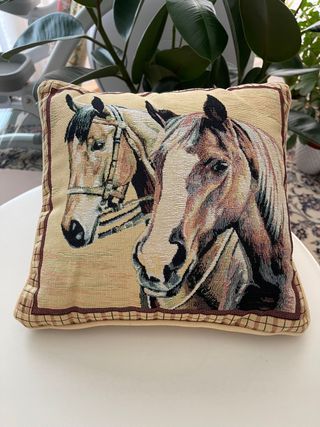 cuscino piccolo con cavalli