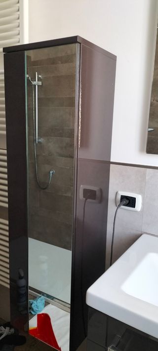 Bagno completo colore caffè lucido