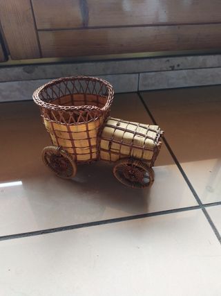 Sottovasetto in paglia