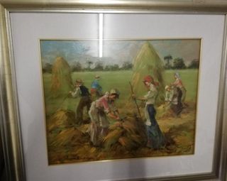 Quadro di Enrico Zanoni "LA MIETITURA"