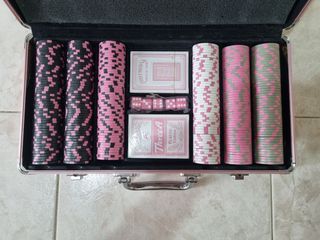 Pink Poker Set