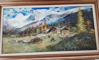 Quadro del Prof. Gilardi "PAESAGGIO MONTANO"