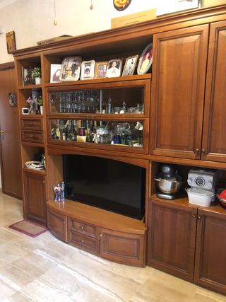 parete attrezzata ciliegio