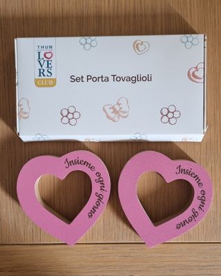 Thun set portatovaglioli in legno