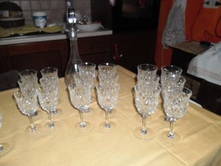 Servizio in cristallo di Boemia