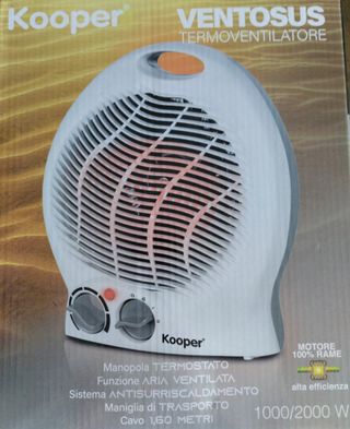 Termoventilatore caldobagno stufetta elettrica