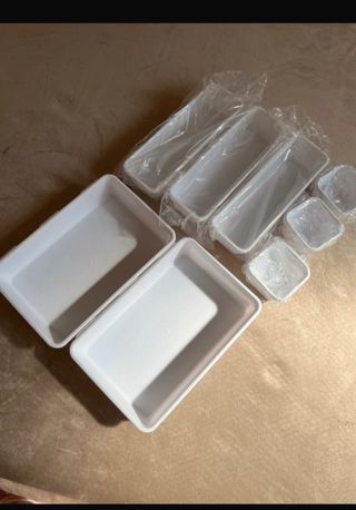 organizzatori cassetti plastica bianco portaogget