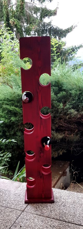 Porta bottiglie a colonna