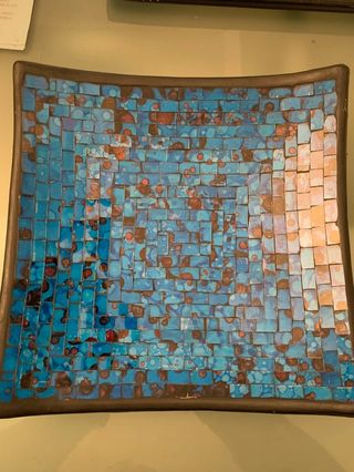 Centrotavola/svuotatasche fatto a mano