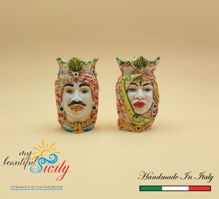 Ceramica di Caltagirone "Teste di Moro"