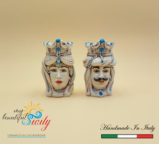 Ceramica di Caltagirone "Teste di Moro"