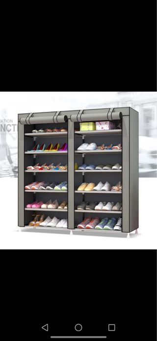 scarpiera doppia in tnt e tessuto