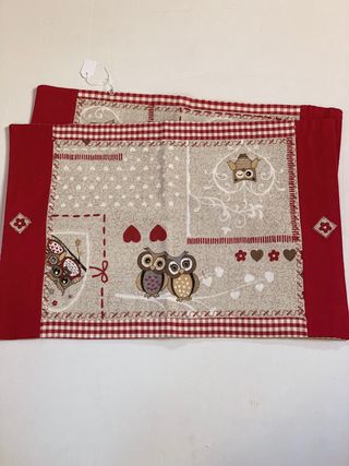 Coppia di tovagliette americane country