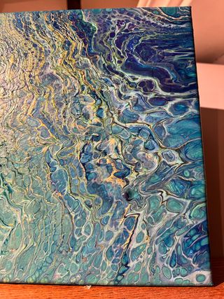 quadro su tela fluid art, painting, pouring