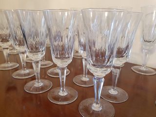 Set calici cristallo anni 60