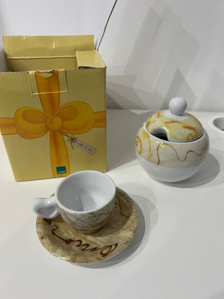 set 2 tazzine con zuccheriera thun