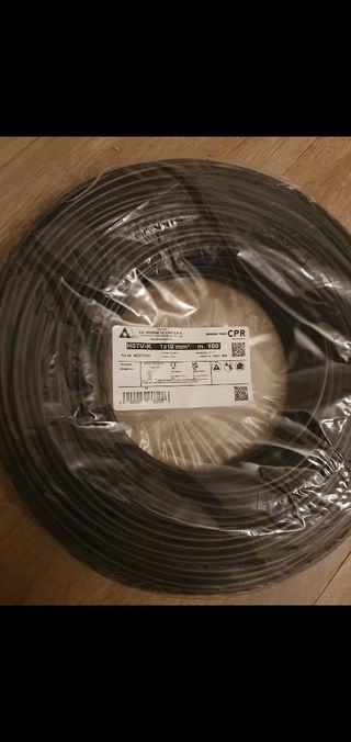 Filo elettrico 1x10 nero