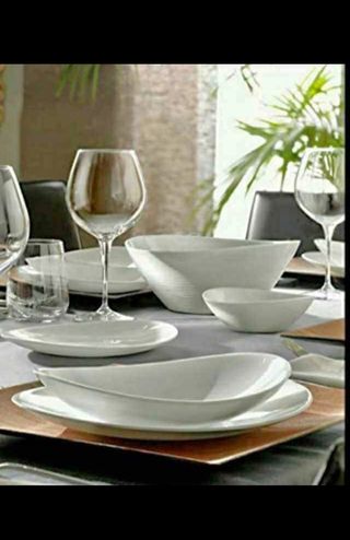 servizio di piatti 18 pezzi rocco bormioli made in