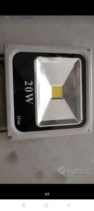 Faretto led 20 w da esterno