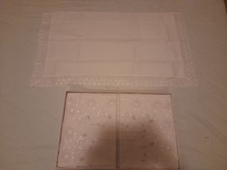 Lenzuolo vintage con federe 100% cotone