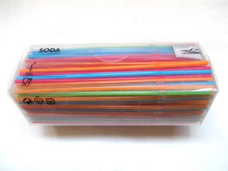 Lotto 200 cannucce per bere, di plastica, nuove