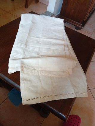 Coppia di vecchi asciugamani