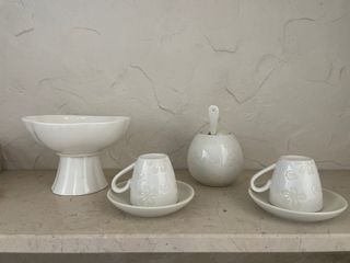 set tazze Porcellana Bianca