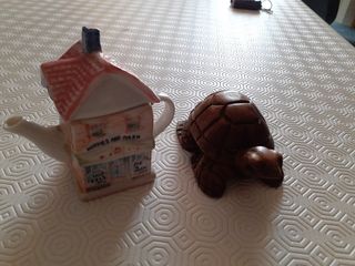 Tartaruga in legno caffettiera piccola i