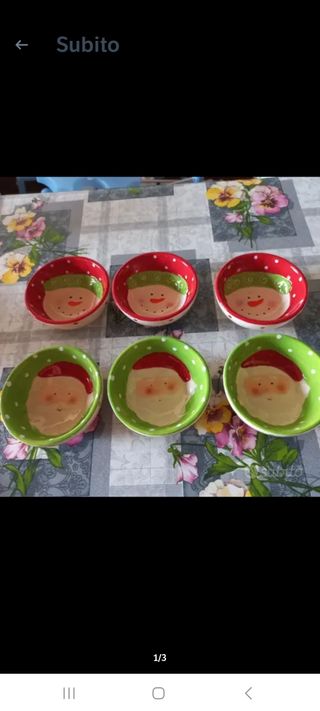 set ciotole natalizie