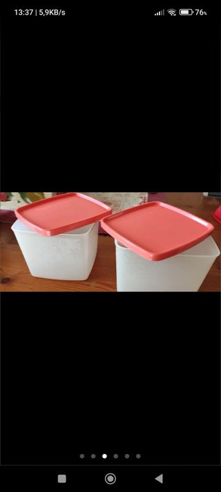 Due contenitori Tupperware pe frizzer