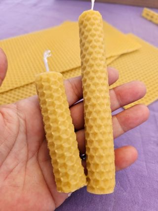 Candela in cera d' api artigianale