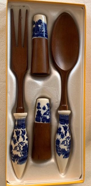 pozate vintage legno e ceramica