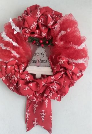 Fuoriporta ghirlanda americana natalizia