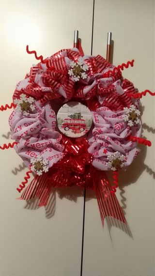 Fuoriporta ghirlanda americana natalizia