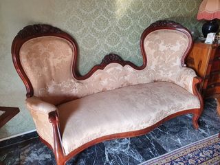 Antiquariato Salotto antico Luigi Filippo+poltrona