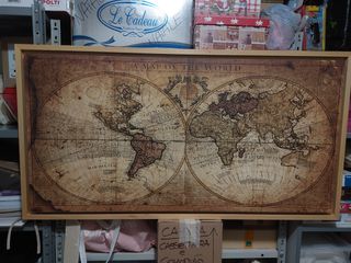 QUADRO MAPPA DEL MONDO