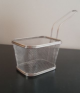 Mini Cestino per Frittura Acciaio