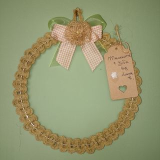 Ghirlanda in macramè