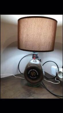 lampada abat jour bottiglia artigianale