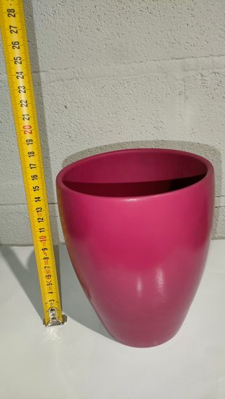 Vaso ceramica viola 13 cm diametro