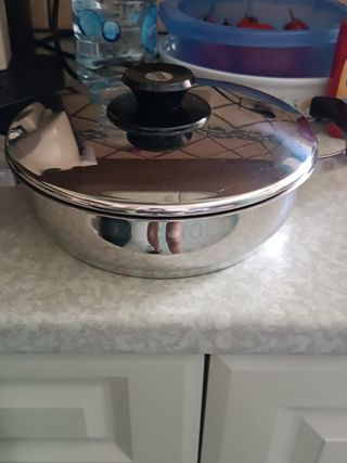 2 TEGAMI IMCO WATERLESS COMPLETI DI COPERCHI