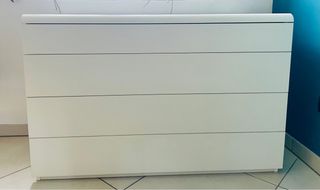 comó e comodoni bianchi effetto larice