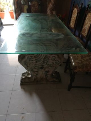 Tavolo meraviglioso in porcellana biscui