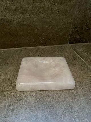 Portasapone in marmo rosa