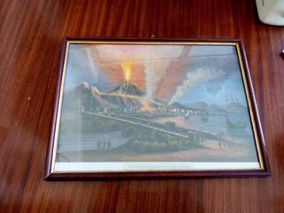 Stampa "Eruzione del Vesuvio 1799"